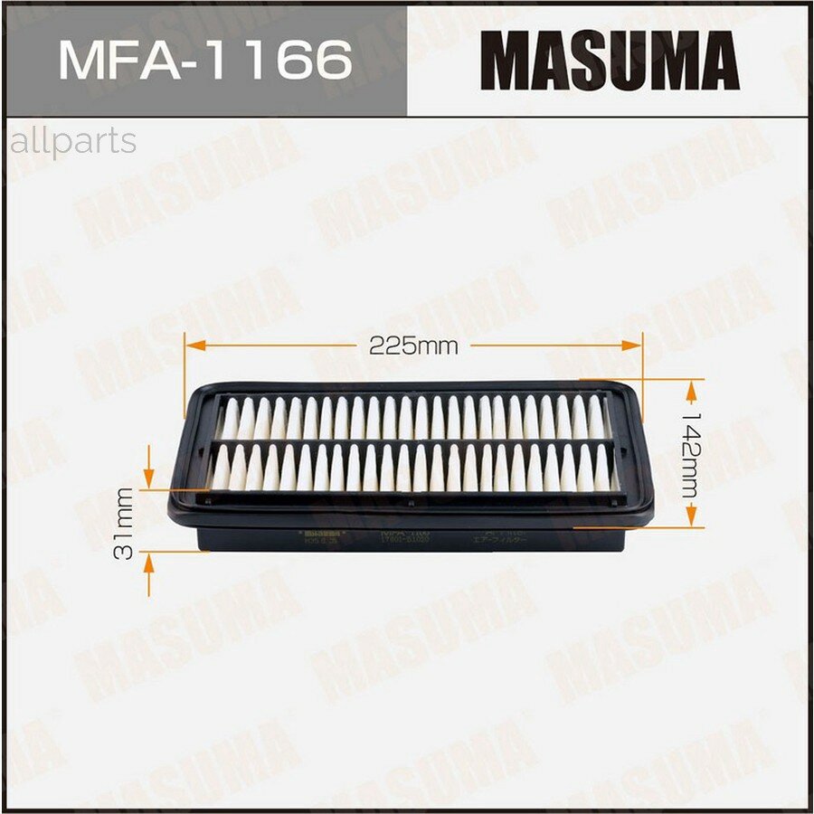 MASUMA MFA1166 воздушный фильтр A-1043 MASUMA (1/70)