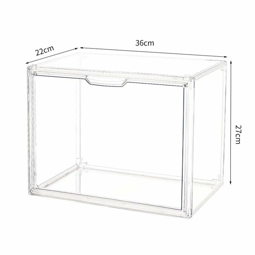 Ящик для хранения IKEA, ASA, прочный, долговечный, прозрачный, 36x22x27 см