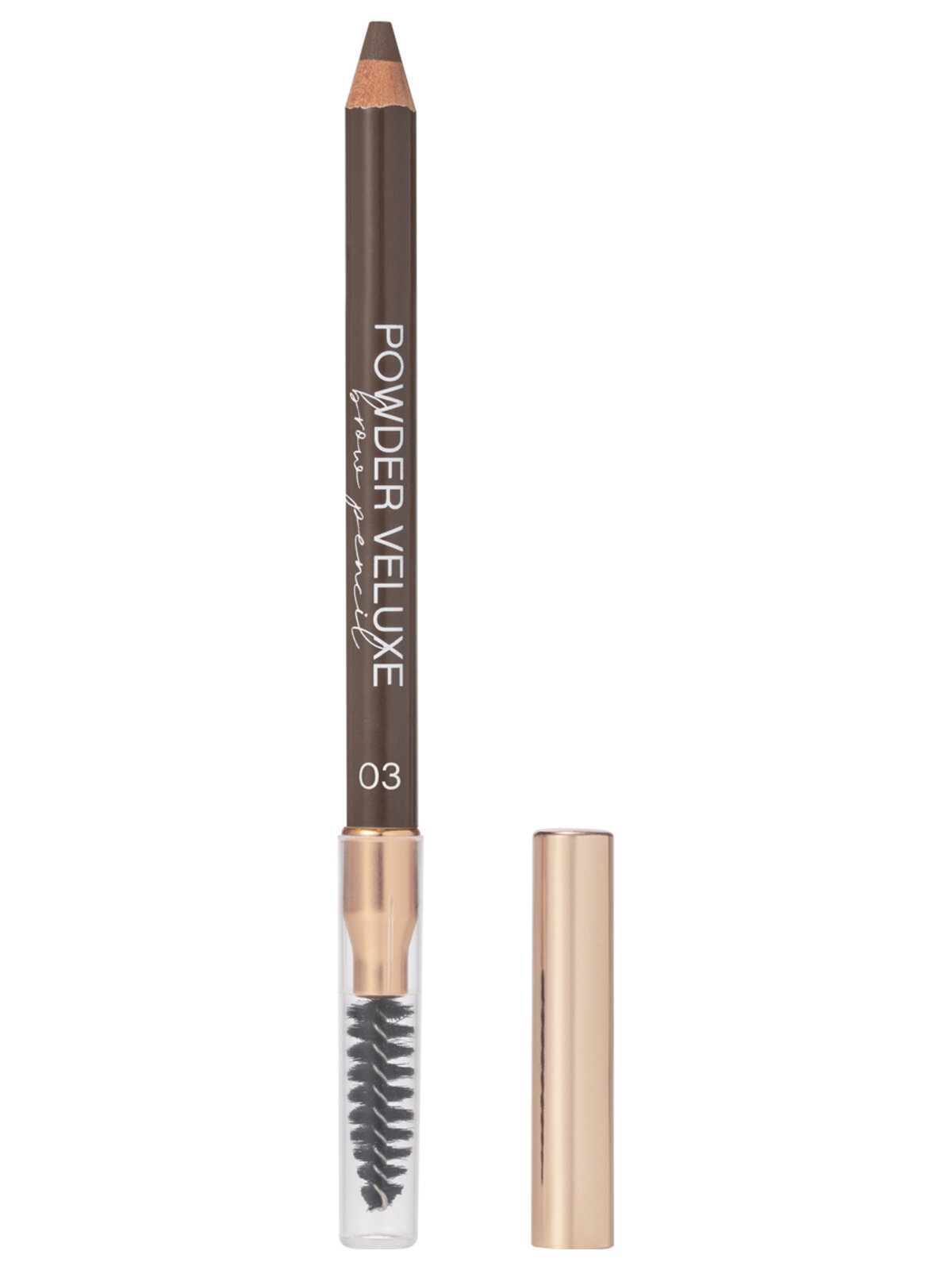 Карандаш для бровей Vivienne Sabo пудровый Powder Veluxe, тон 03 темно-коричневый