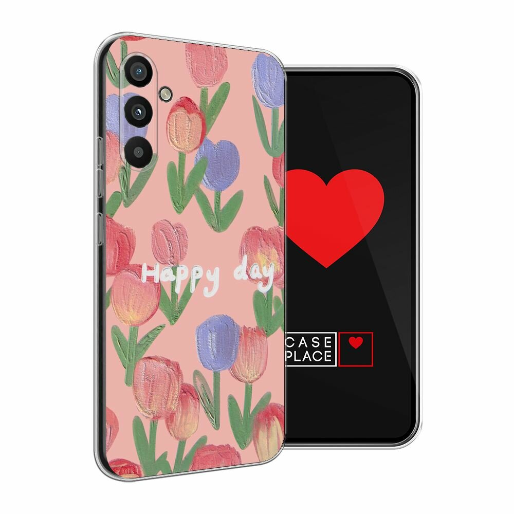 Чехол на Samsung Galaxy A34 / Самсунг A34 с принтом "Happy Day" — фото 1