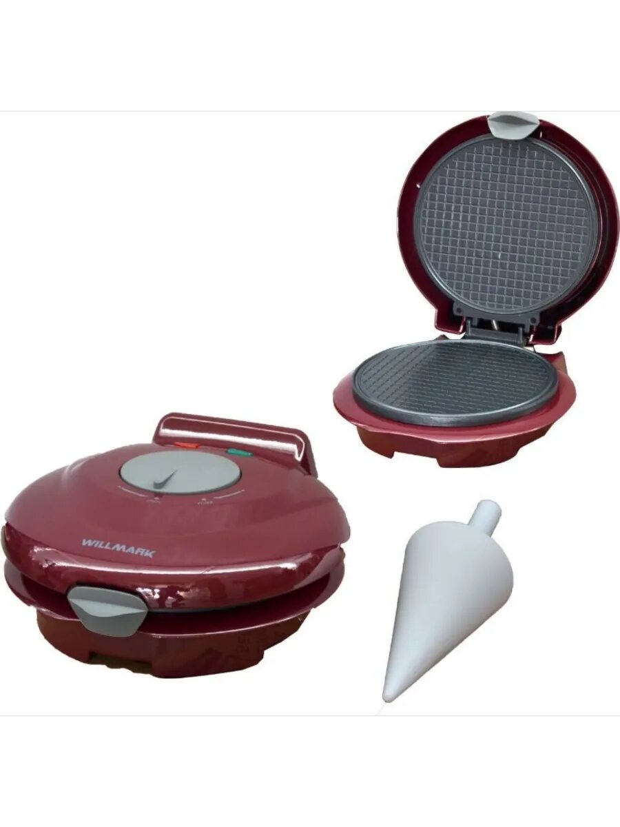Вафельница электрическая WM-103R 750Вт Красный