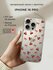 Чехол на Apple iPhone 16 Pro / Айфон 16 Про с принтом "Вишни и ленточки", прозра...