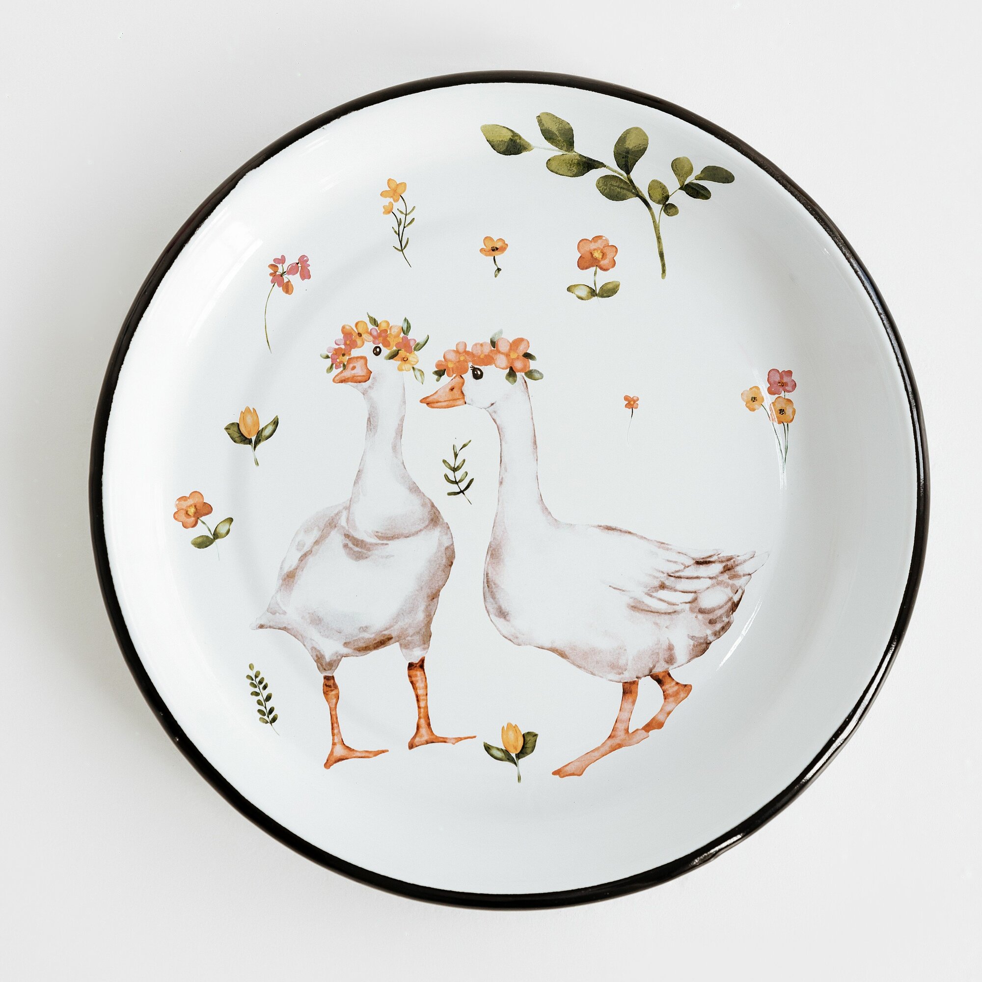 Тарелка эмалированная Эмалика "Гавр и Забава" 22 см