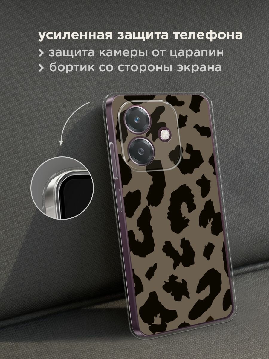 Чехол на Oppo A3/A3x / Оппо А3/A3x с принтом "Леопардовые пятна паттерн 1" — фото 1