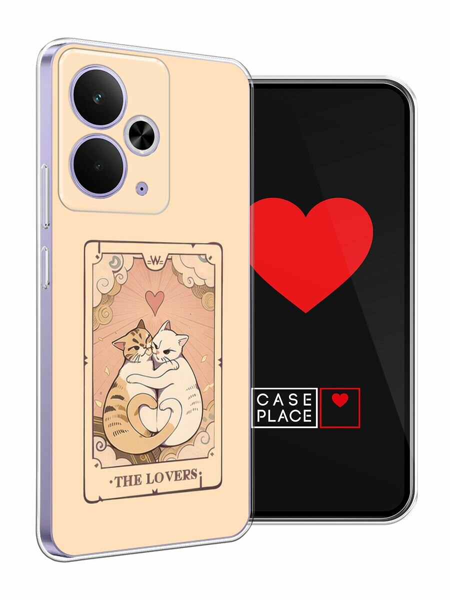 Чехол на Realme 14T / Реалми 14Т с принтом "The lovers cats 1 - 14 февраля" — фото 1