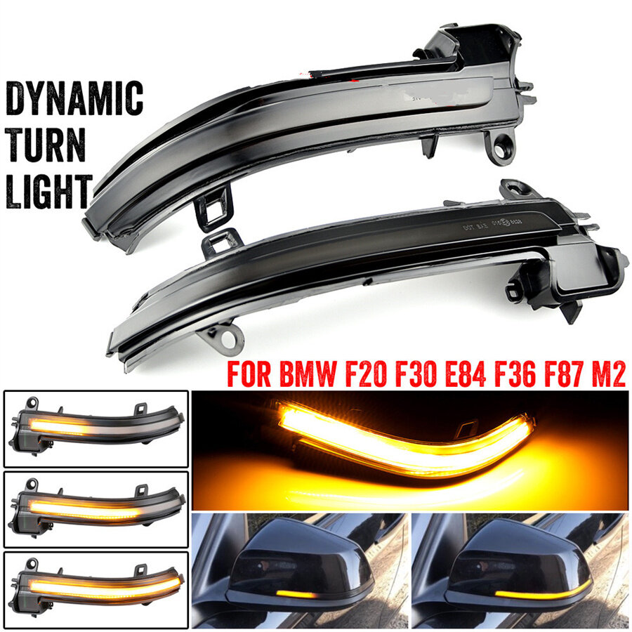 Для BMW F20 F21 F22 F33 F34 X1 E84 F36 F87 M2 1 2 3 4 серии Динамический поворотник Поворотники LED зеркало свет 2 шт