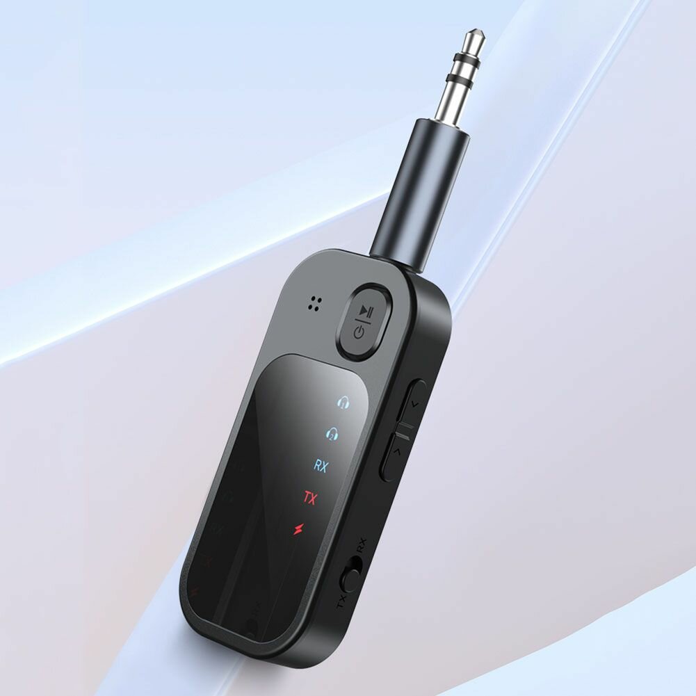 2-в-1 Bluetooth 5.4 аудиоадаптер, приемник-передатчик, подключение 2 устройств, дальность 10 метров