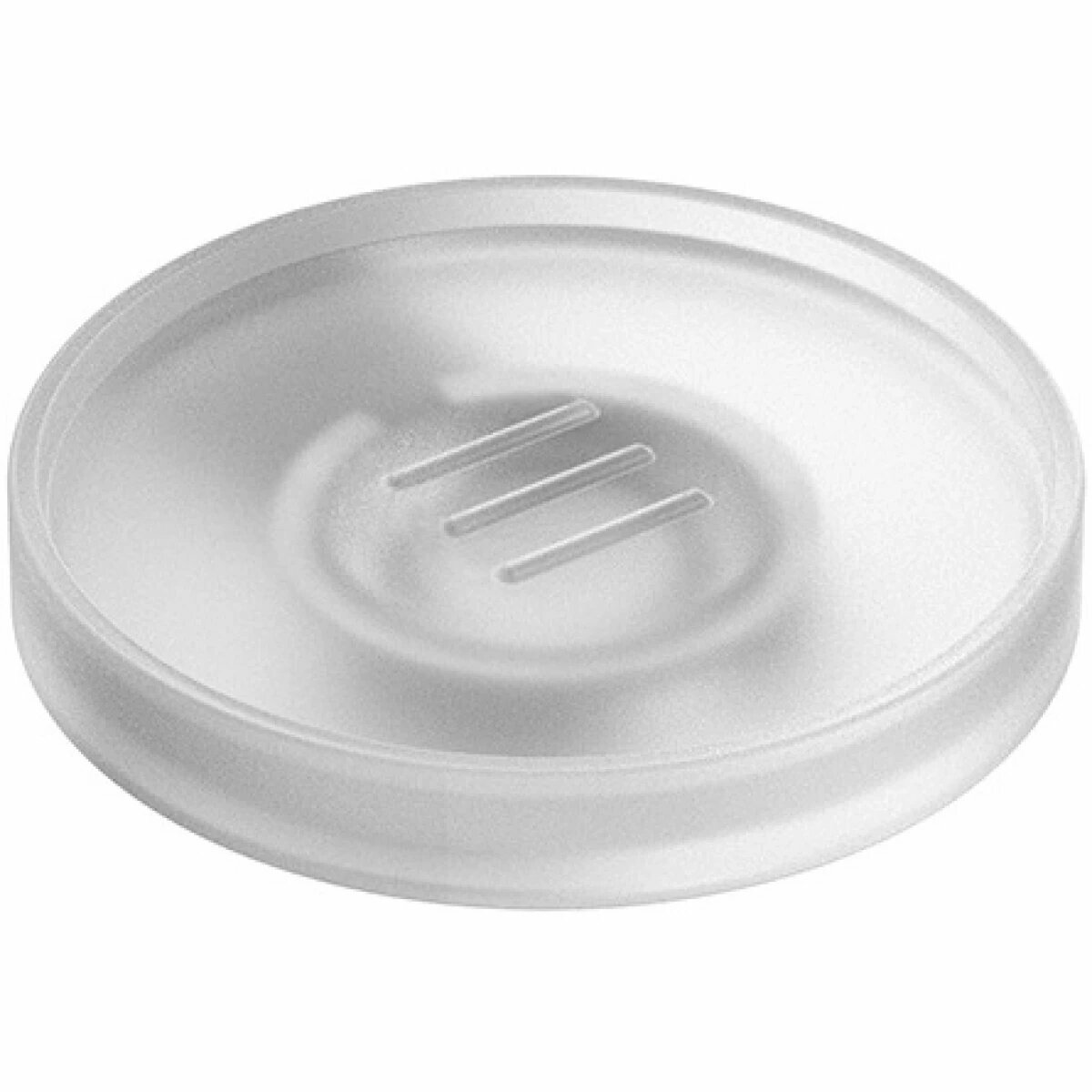 Мыльница Colombo Design Mini B4001. HPS1-VAN нержавеющая сталь, матовое стекло