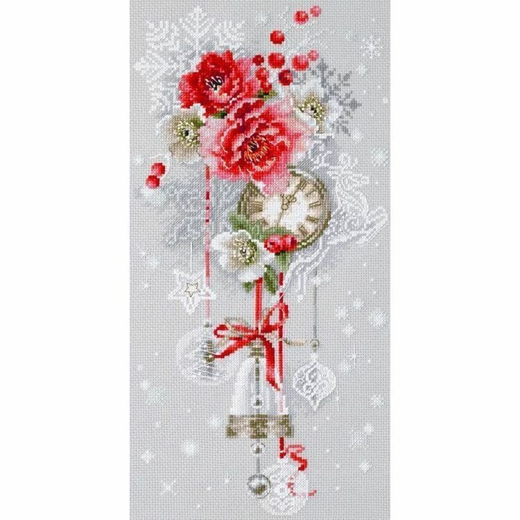 Набор для вышивания крестиком Чудесная игла "Хрупкие мгновения" 18х37 см, Узоры Цветы