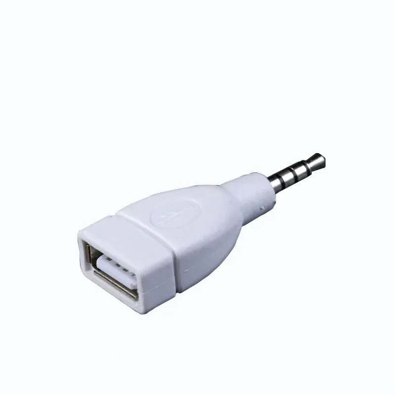 3,5 мм штекер AUX Audio Plug Jack к USB 2.0 «мама» адаптер-конвертер для автомобильной аудиосистемы, 1 флэш-накопитель terabyte 2pcs