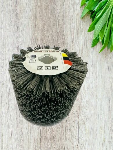 Щетка для браширования, класс АА, диаметр 120 мм, нейлоновая, черно-серая