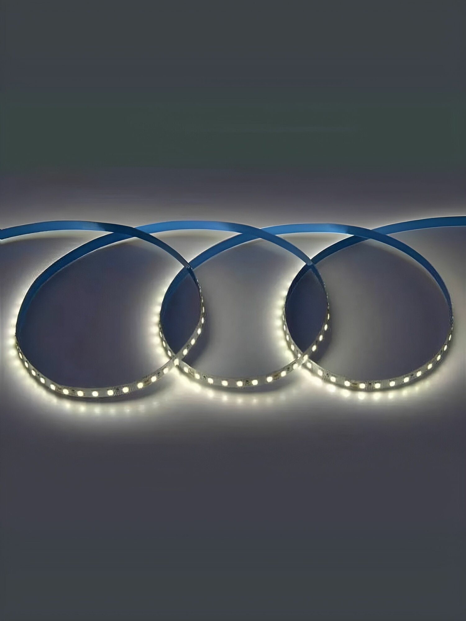 Светодиодная лента 12V 9.6W/m 120led/m IP20 6500K 6K 840lm/m интерьерная 5 метров