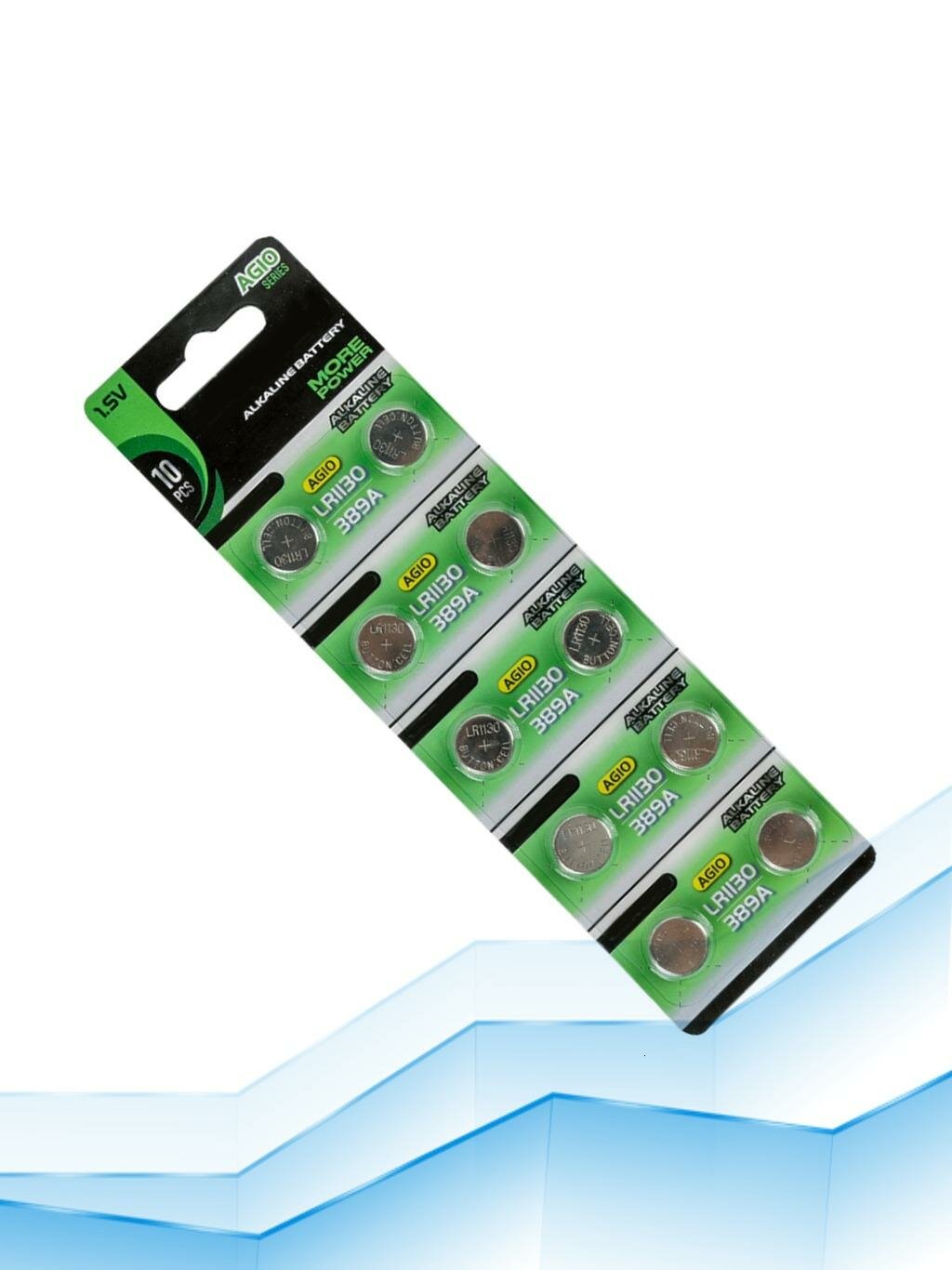 Батарейки-таблетки AG10 (LR1130), 10/20 шт, 10 капсул