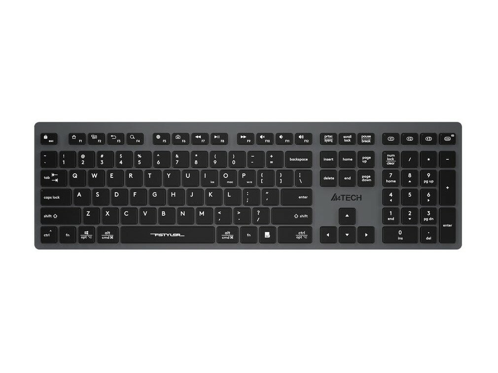 Беспроводная клавиатура A4tech Fstyler FBX50C, серый