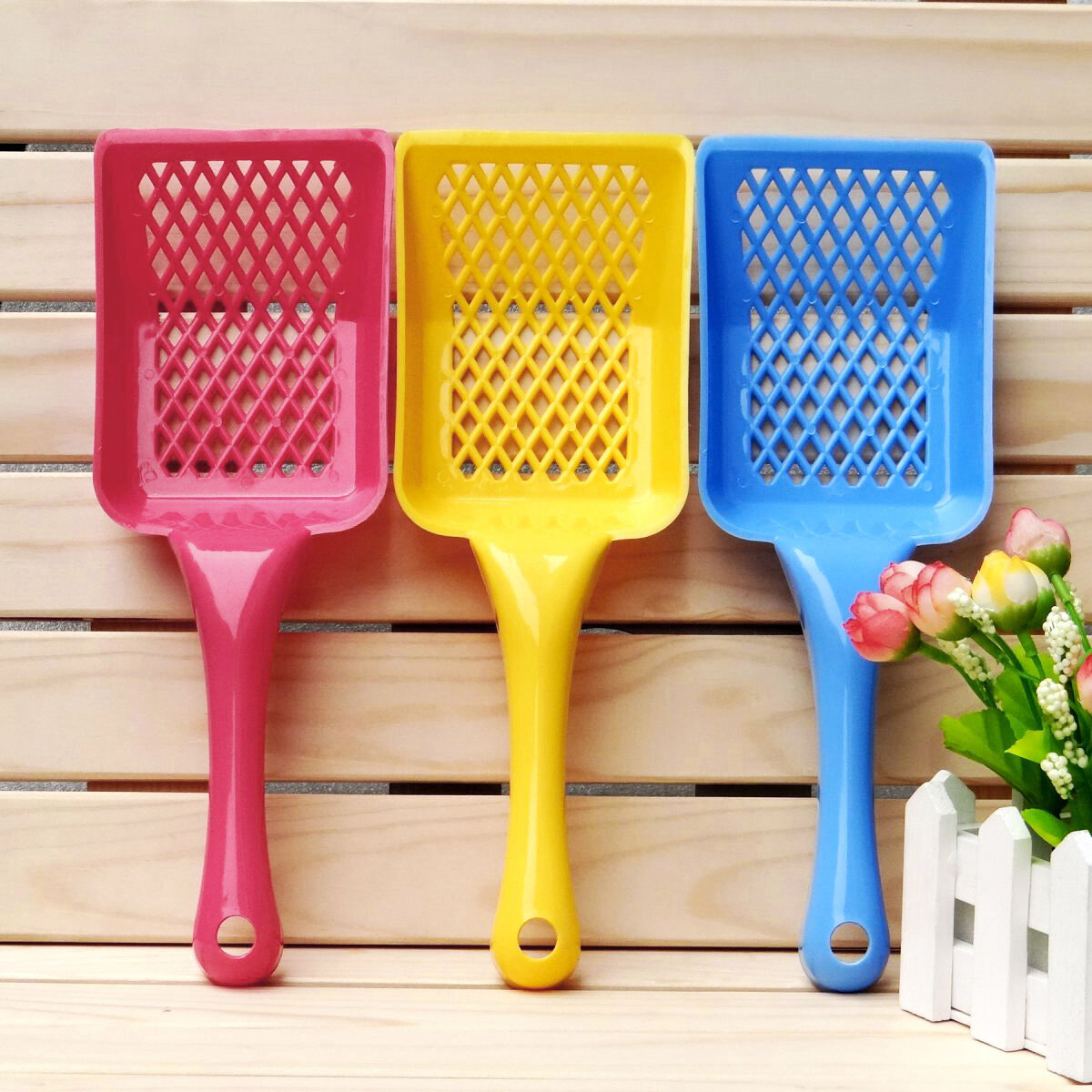 Лопатка для кошачьего туалета, совок для кошачьего помета, лопатка для кошачьего туалета с мелкими отверстиями,