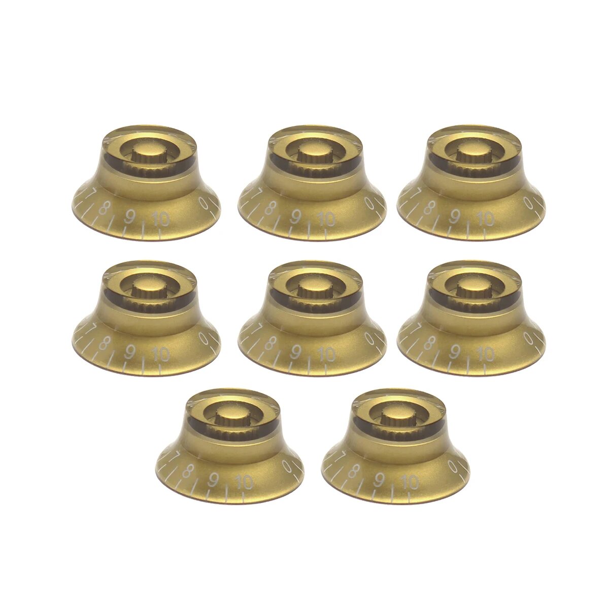 FLEOR 8 шт. LP ручки для электрогитары, ручки регулировки громкости тона, 18 разъемов в форме колокола