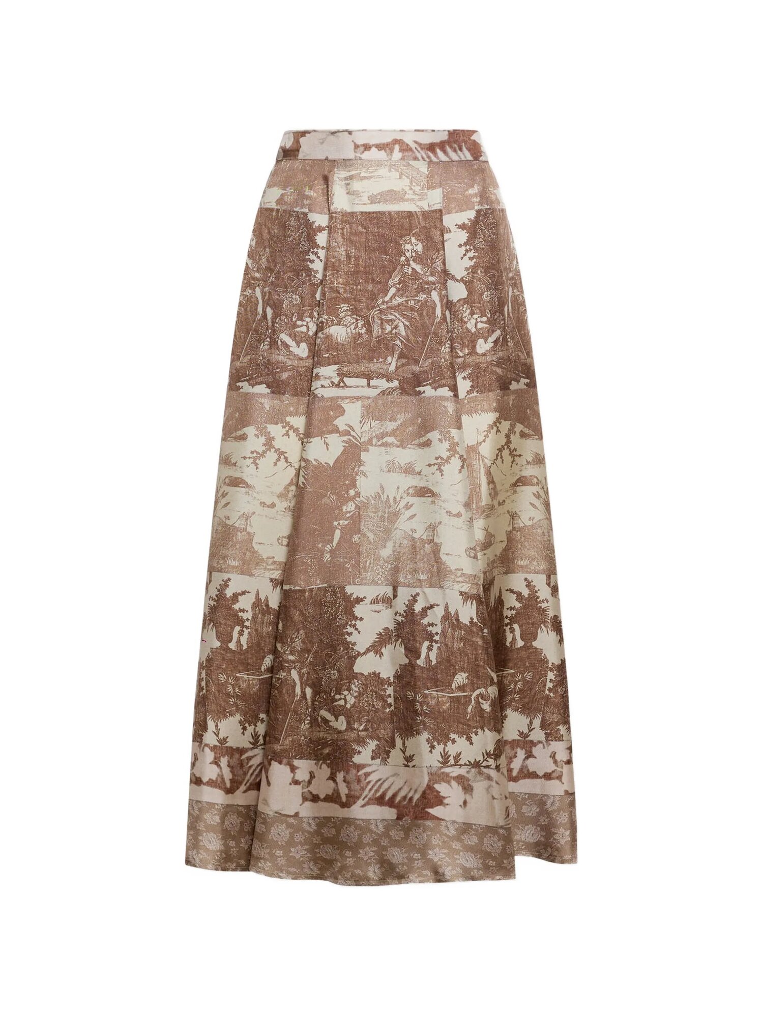 Юбка A-line pleated midi skirt