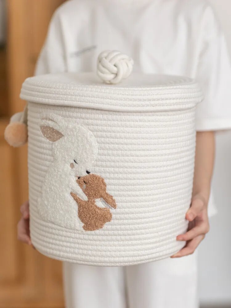 Стильная история Корзина для игрушек длина 30 см, ширина 30 см, высота 30 см.