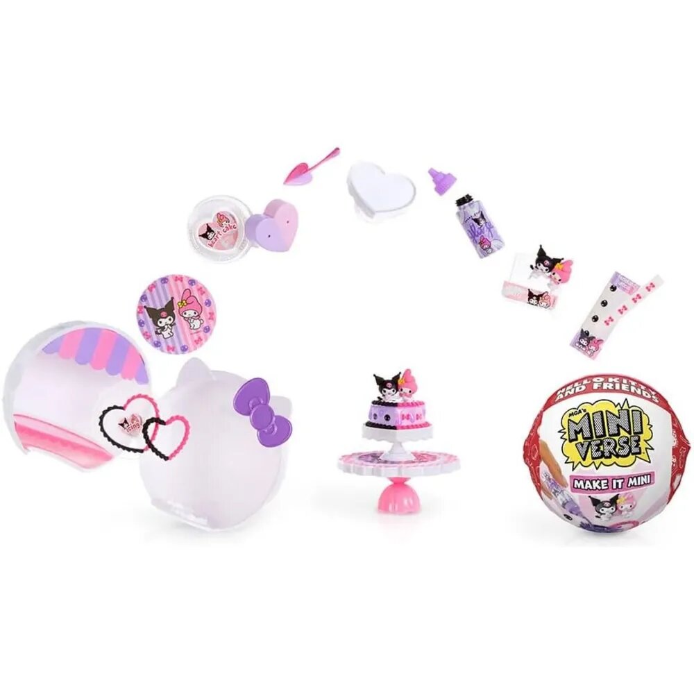 MINI VERSE Мини-сладости Sanrio серии 2, Аксессуар для фигурок, ABS пластик