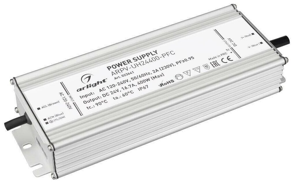 Блок питания Arlight ARPV-UH24400-PFC 24V 400W IP67 16,7A 023641