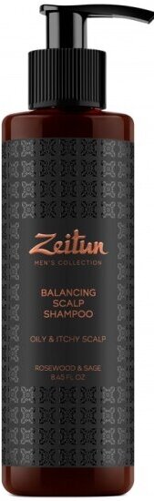 Мужской шампунь от перхоти Zeitun с шалфеем, 250 мл
