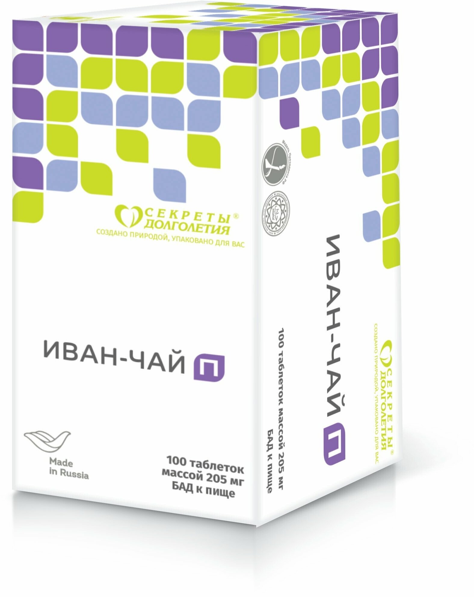 Иван-чай П 100 таб. Для профилактики и комплексной терапии простатита и аденомы простаты. Прафарм. Россия.