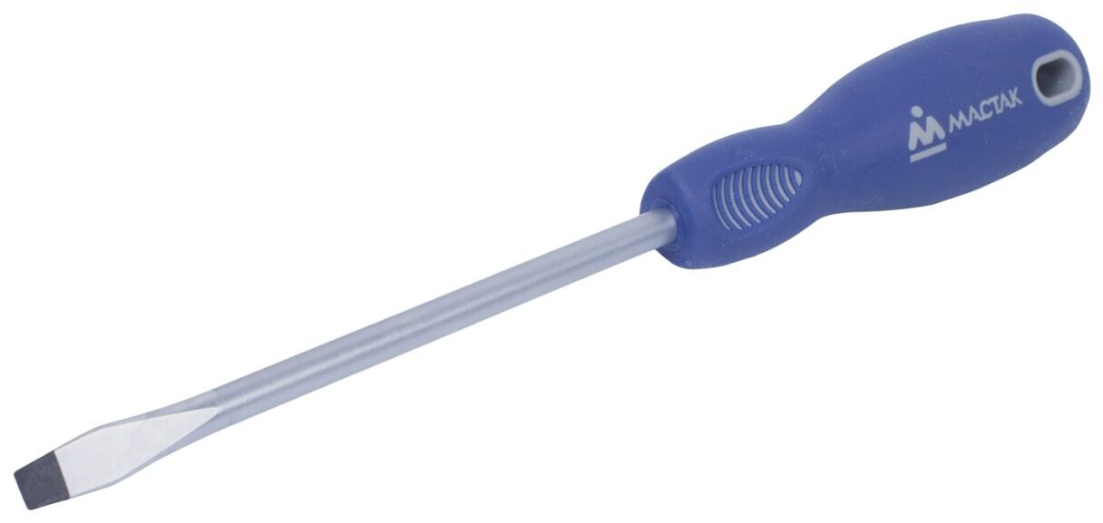 Отвертка шлицевая Slotted 8,0 мм, 150 мм, держатель мастак 040-80150H