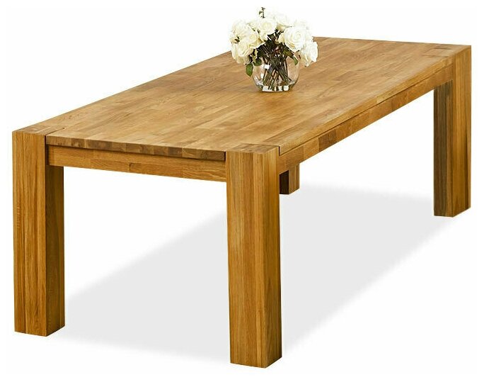 Стол обеденный "Берген" П-03 (сечение опор 150х150); бейц-масло; 2200x1000