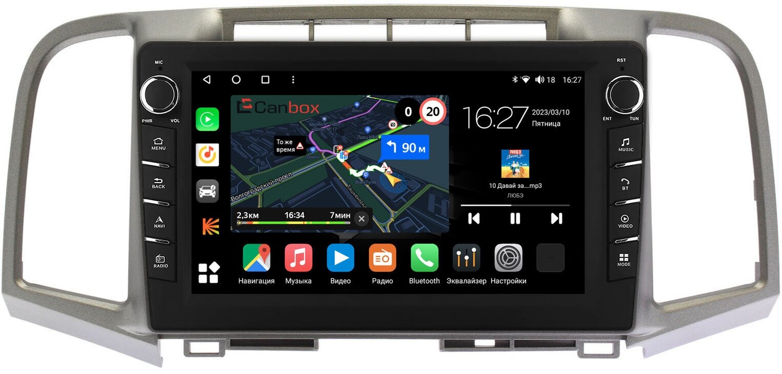 Штатная магнитола Toyota Venza 2008-2017 (без JBL) Canbox M-Line 7831-9358 Android 10 (4G-SIM, 2/32, DSP, IPS) С крутилками