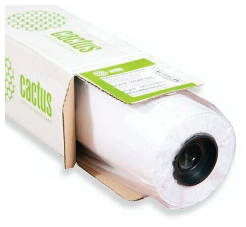 Рулон для плоттера, 610 мм х 45.7 м х втулка 50.8 мм, 80 г/м2, белизна CIE 171%, CACTUS (CS-LFP80-610457)