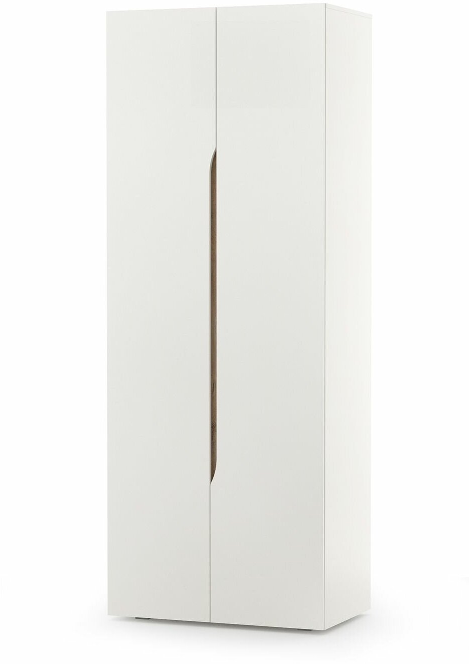 Шкаф двухстворчатый Mobi Муссон 13.198 Белый/дуб эндгрейн элегантный