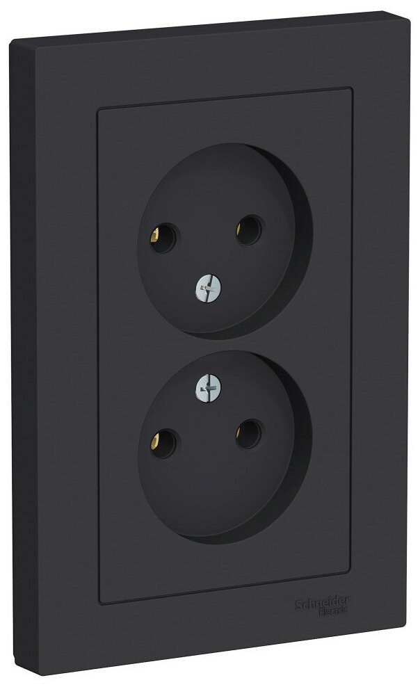 Розетка 2 СП 16А SE AtlasDesign карбон