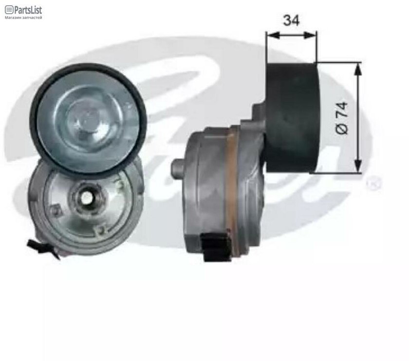 Натяжной ролик привода вспомогательных агрегатов FleetRunner® Gates арт. t38694