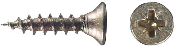 Саморезы универсальные 20x4,5 мм желтые (200 шт.)