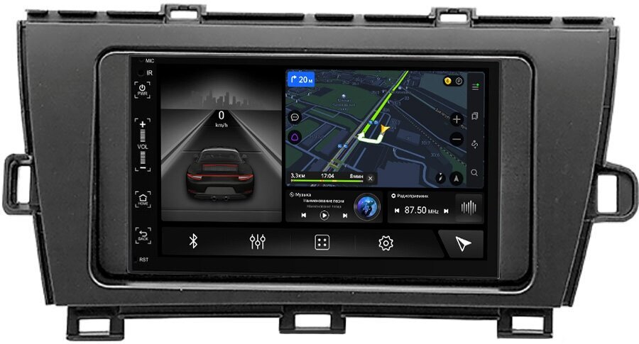 Штатная магнитола Toyota Prius 3 (XW30) 2009-2015 (руль справа) Canbox M-Line 5511-RP-TYPS09R-430 Android 10 (4G-SIM, 2/32, DSP, IPS)