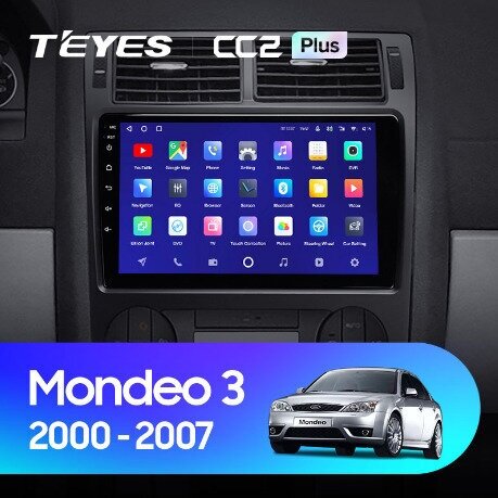 Магнитола Teyes CC2L Plus 1gb+16gb 9" дюймов Ford Mondeo 3 (F1) 2000-2007 год