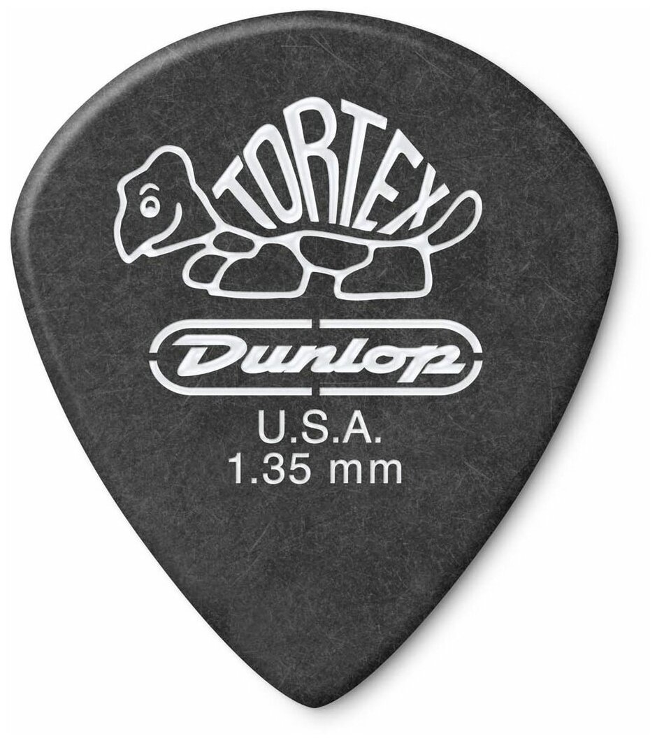 Медиатор Dunlop 482R1.35 TORTEX JAZZ III, черный, 1.35 мм, 1 шт.