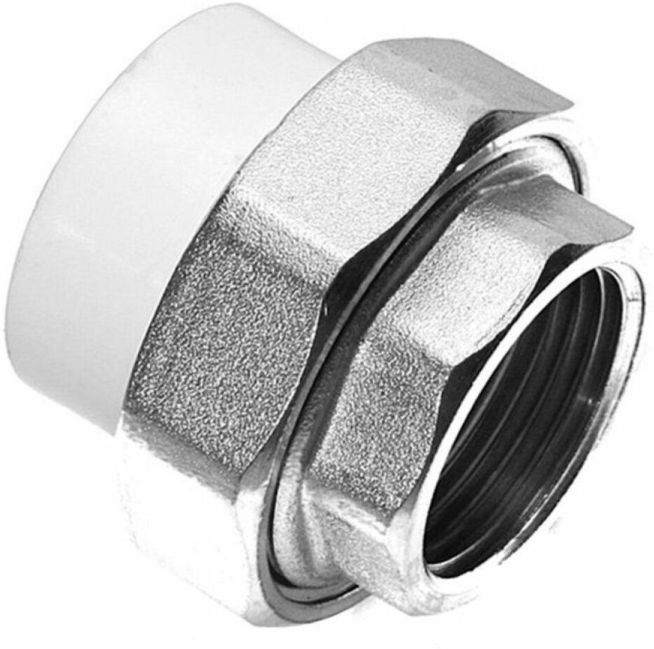 Муфта PP-R комбинированная разъёмная (американка) ВР 20*1/2" Valfex арт. 10155015 белый 10 шт