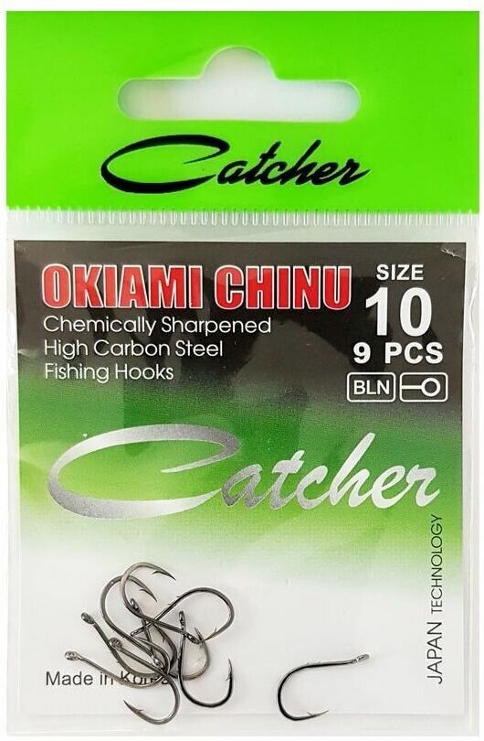 Крючок "Catcher" OKIAMI CHINU Size 10 (1 пакетик)