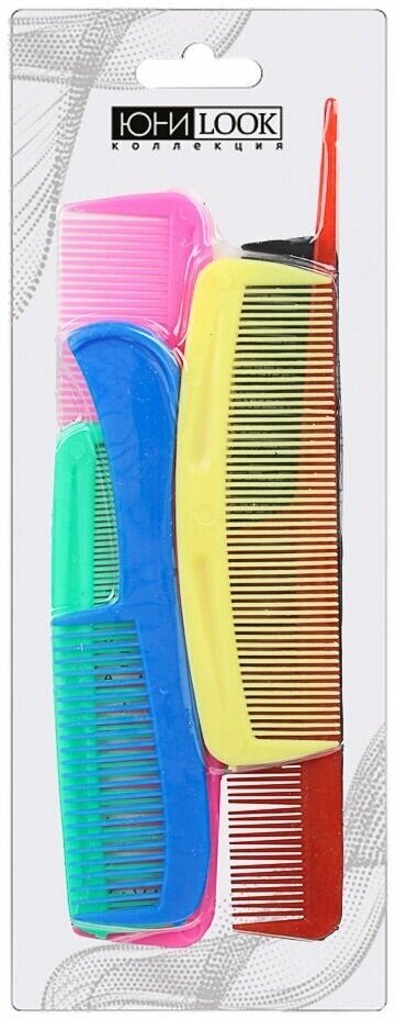 ЮниLook, Набор расчесок, 6шт, пластик