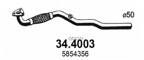 Гофра Глушителя ASSO арт. 34.4003