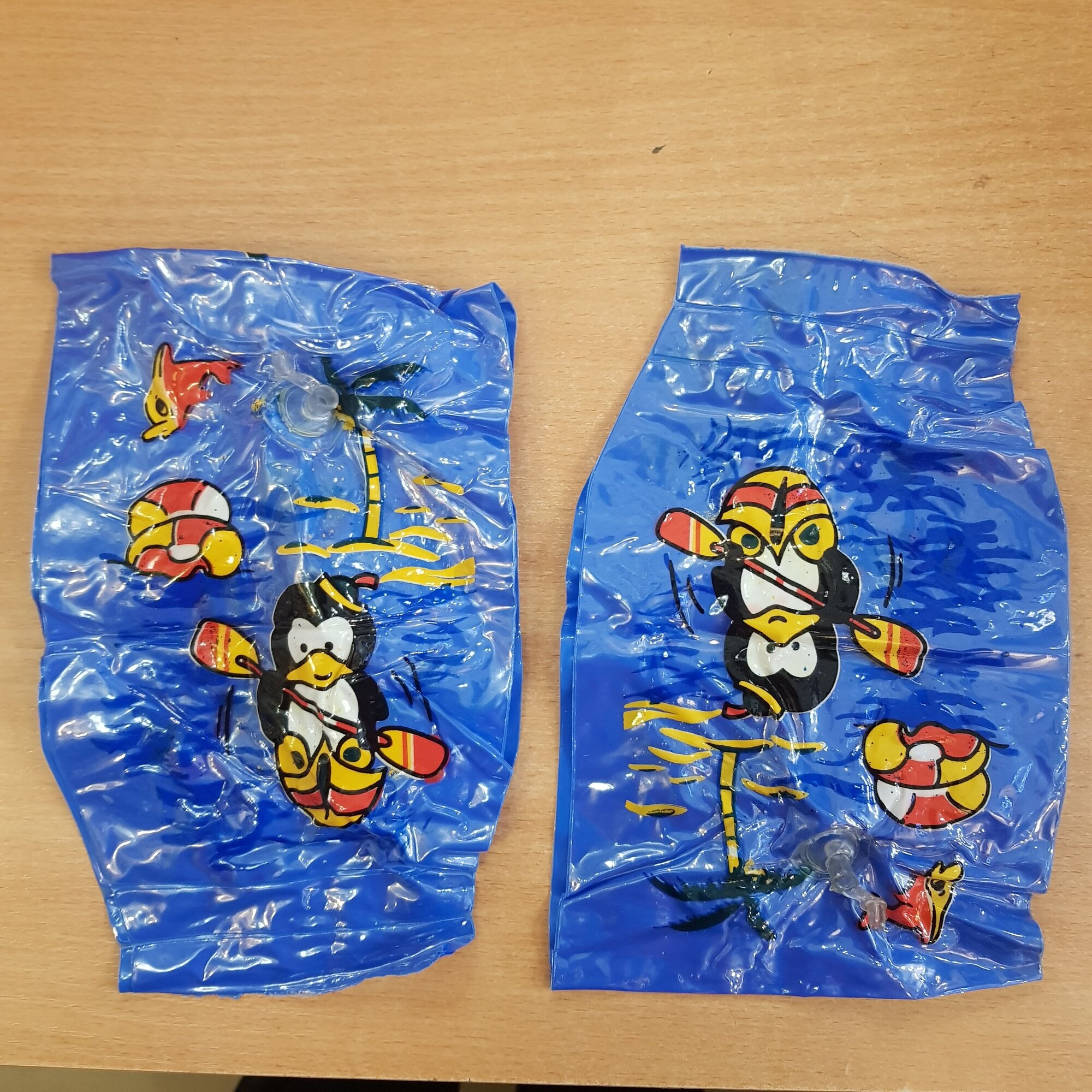 Нарукавники для плавания детские" Море" синие, 22х14см, 3-6 лет