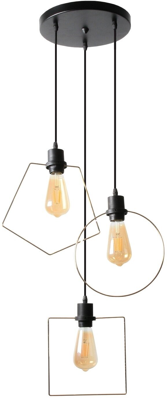 Подвесной светильник 18309/3BK+GD ЭкономСвет