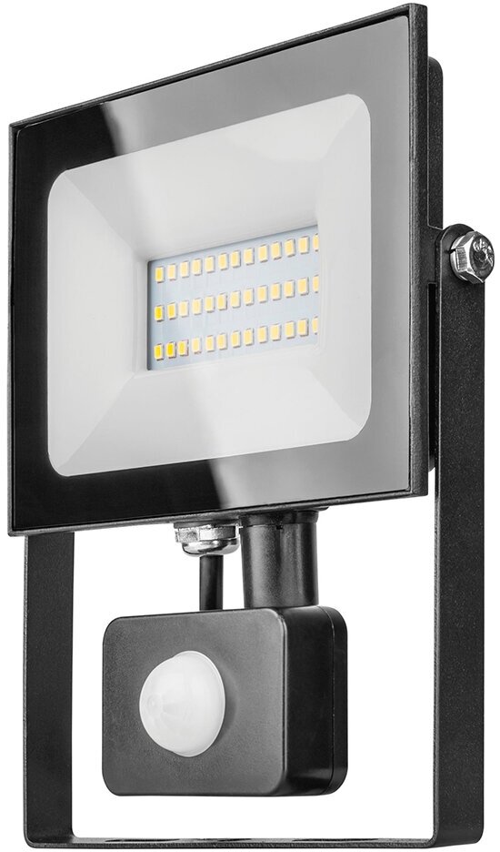 Прожектор светодиодный Онлайт ДО-50 4000К 50 Вт IP65 с датчиком движения черный