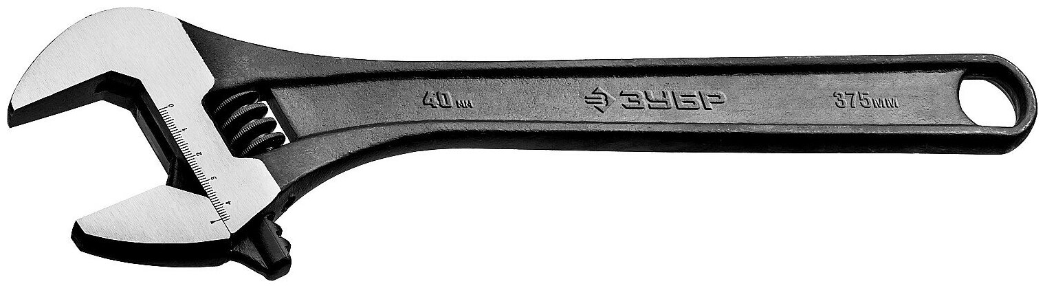 ЗУБР 375/40 мм, разводной ключ (27251-37)