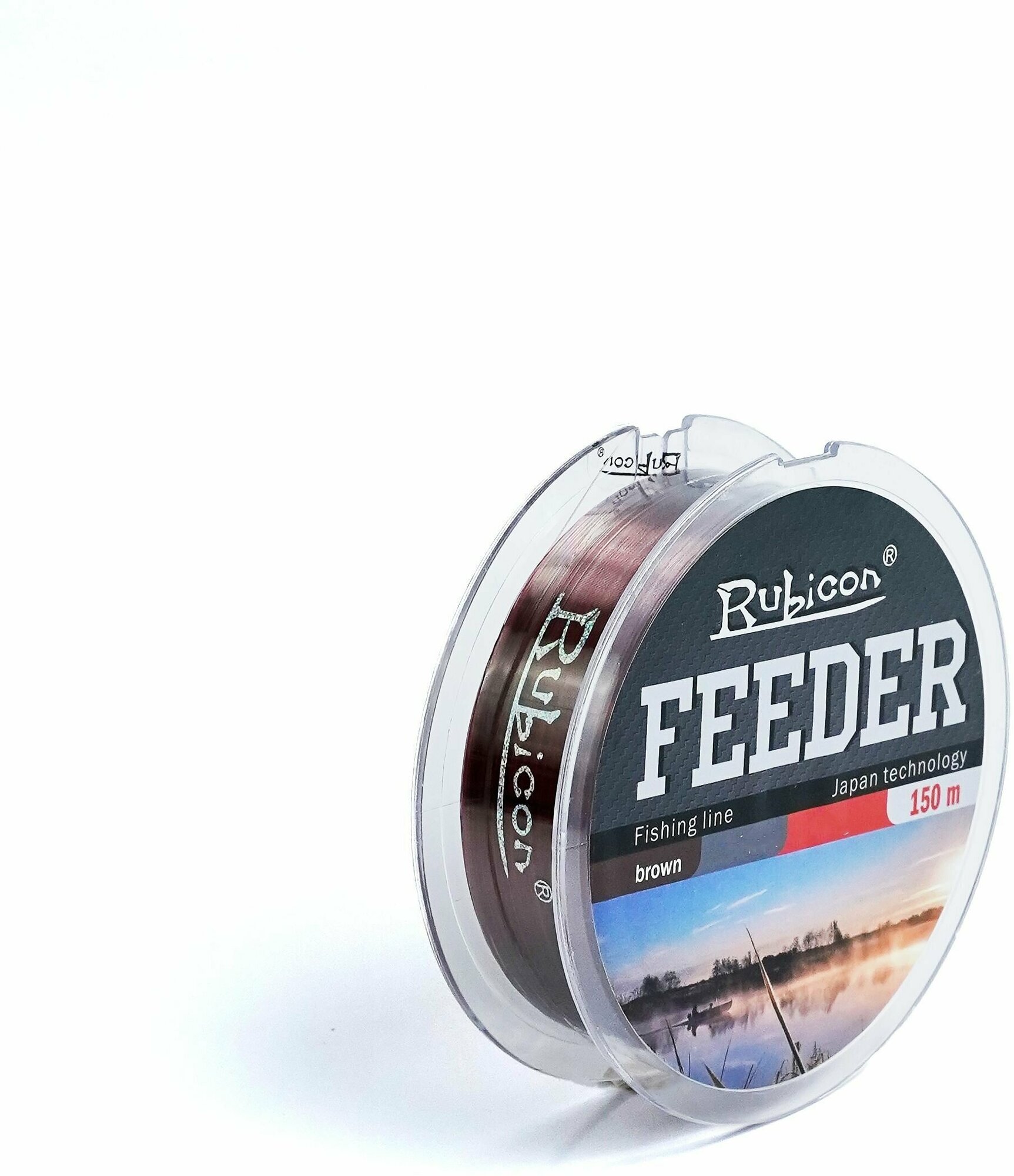 Монофильная леска для рыбалки RUBICON Feeder 150 м 0,25 мм (brown)