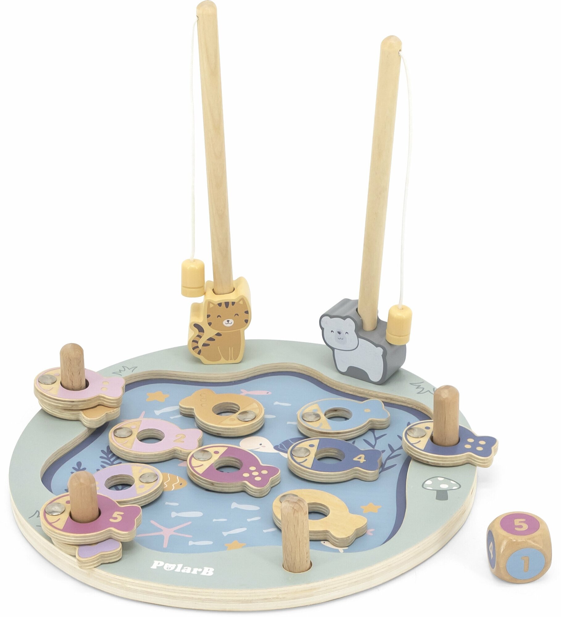 Развивающие игрушки из дерева Viga Toys Рыбалка в пруду 44080