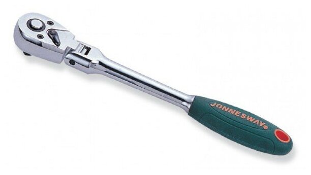 Трещотка Jonnesway 3/8", с шарниром, 240мм, хромомолибден, матовая поверхность, 370 г