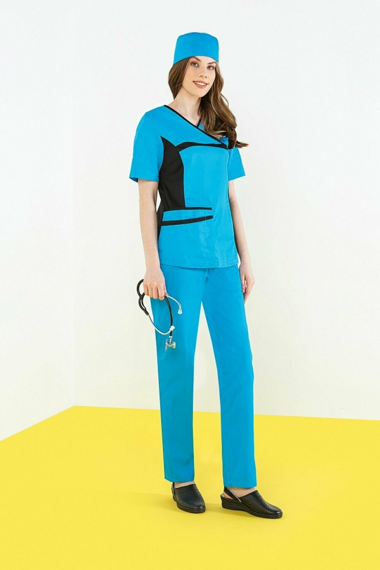 Блуза рабочая медицинская женская орион/Униформа рабочая