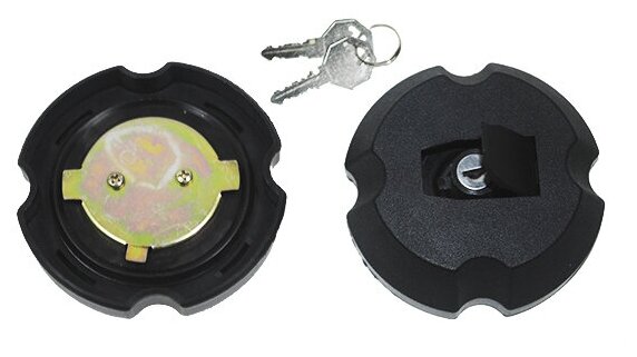 Крышка топливного бака 60мм пластик с защитой(8689)